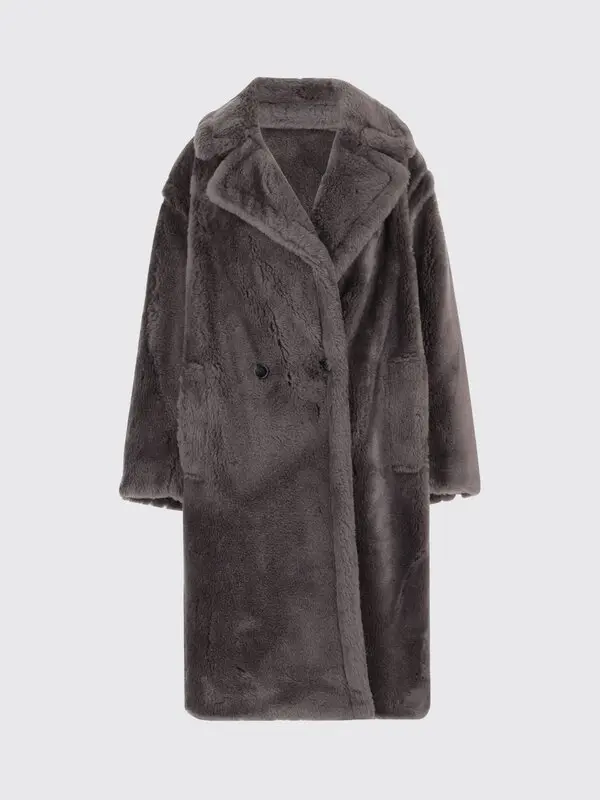 STAND STUDIO Fur Coat - Grey