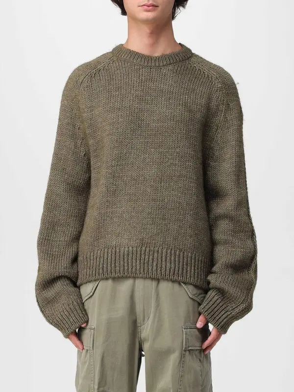 Our Legacy Ribbed Knit Crewneck Sweater - Olive