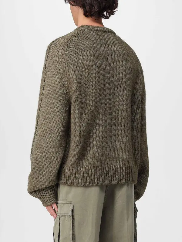 Our Legacy Ribbed Knit Crewneck Sweater - Olive
