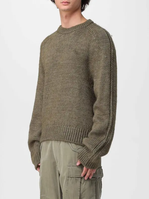 Our Legacy Ribbed Knit Crewneck Sweater - Olive