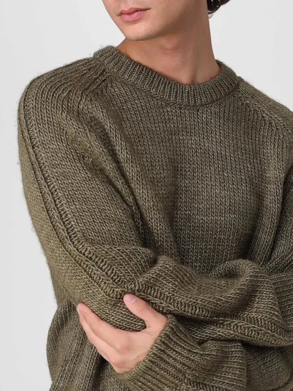 Our Legacy Ribbed Knit Crewneck Sweater - Olive
