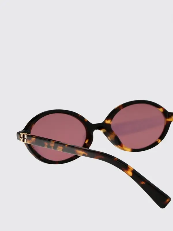 Miu Miu Oval Sunglasses - Brown