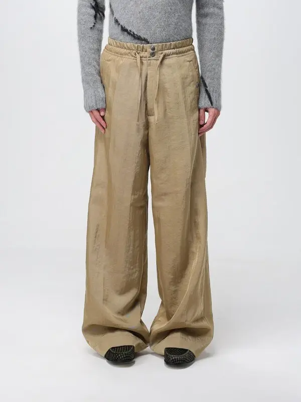 Dries Van Noten Wide Leg Trousers - Beige