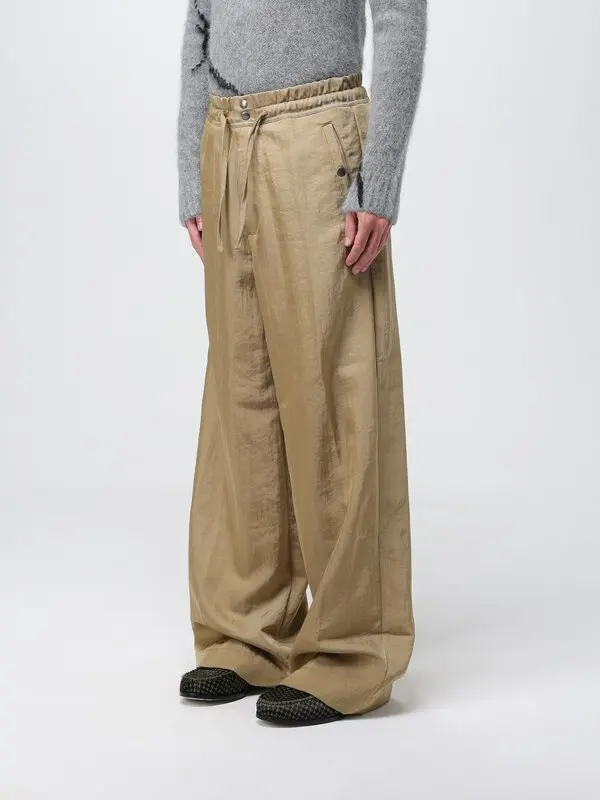 Dries Van Noten Wide Leg Trousers - Beige