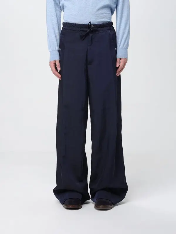 Dries Van Noten Wide Leg Trousers - Blue