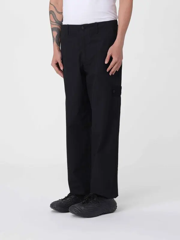 Stone Island Straight Leg Pants - Black