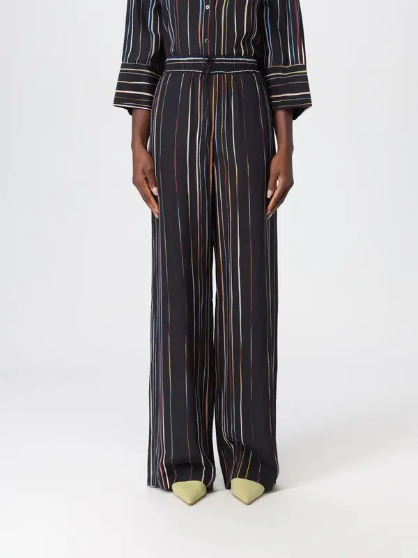 Paul Smith Striped Wide Leg Trousers
