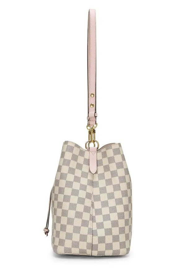 LOUIS VUITTON Damier Azur Neo Noé Bucket Bag - Pink