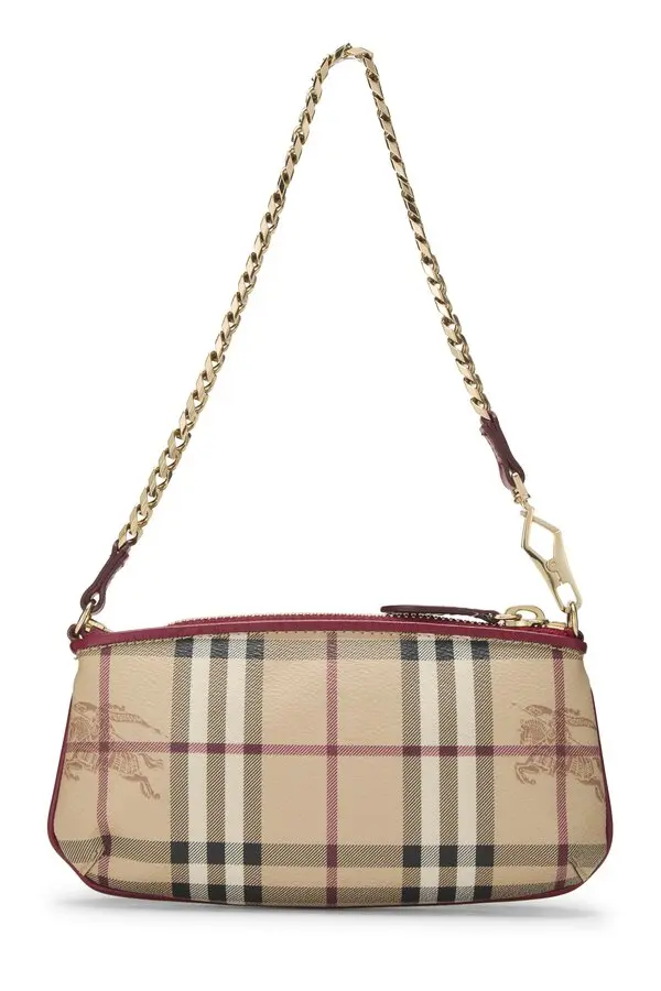 Burberry Haymarket Check Canvas Pochette