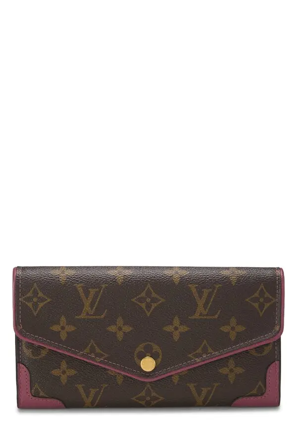 LOUIS VUITTON Monogram Canvas Sarah Retiro Wallet - Purple