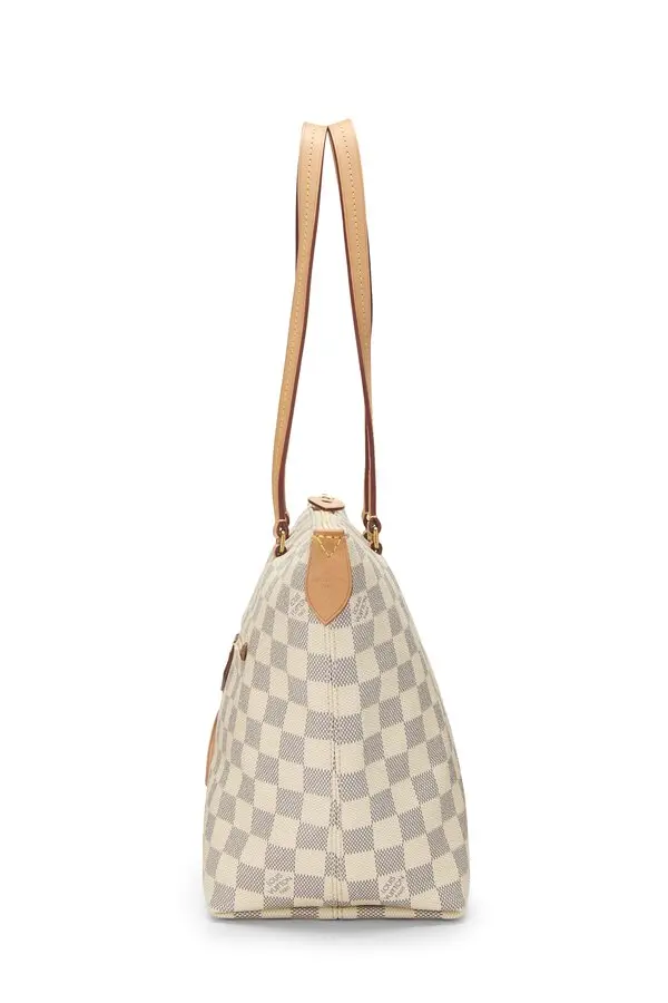 LOUIS VUITTON Damier Azur Iena Tote - White