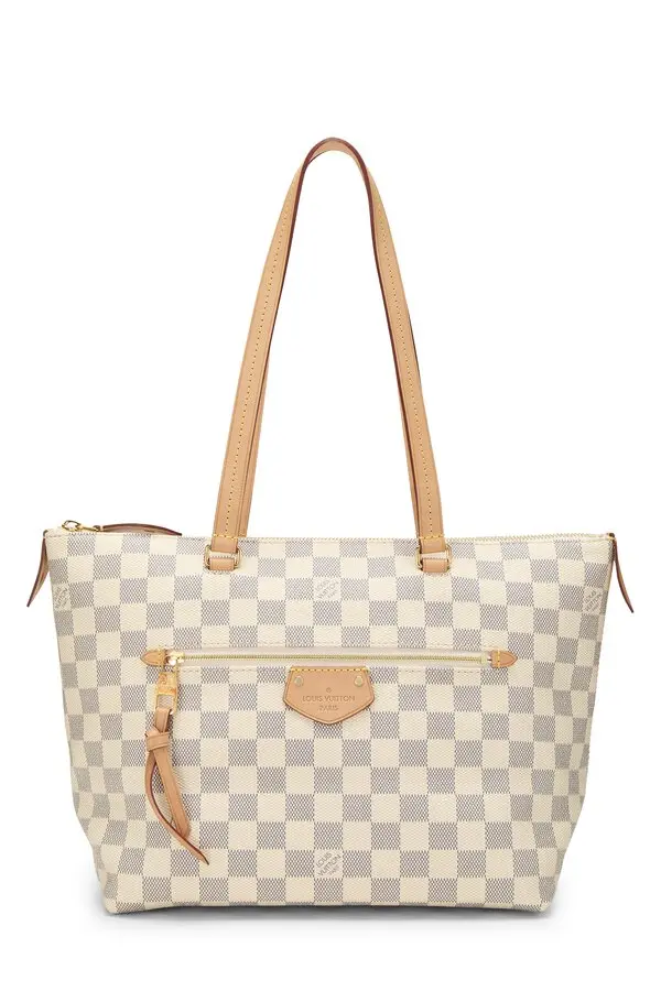 LOUIS VUITTON Damier Azur Iena Tote - White