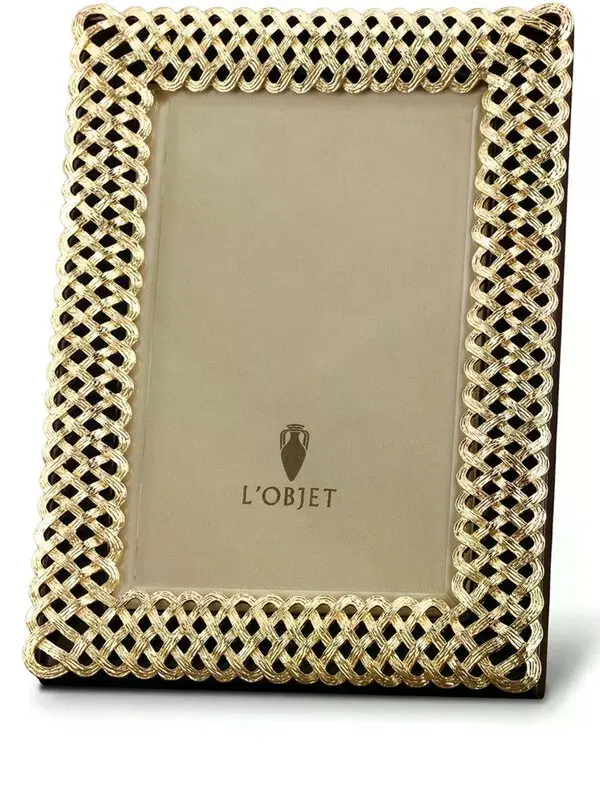 L'Objet Braid Photo Frame - Gold