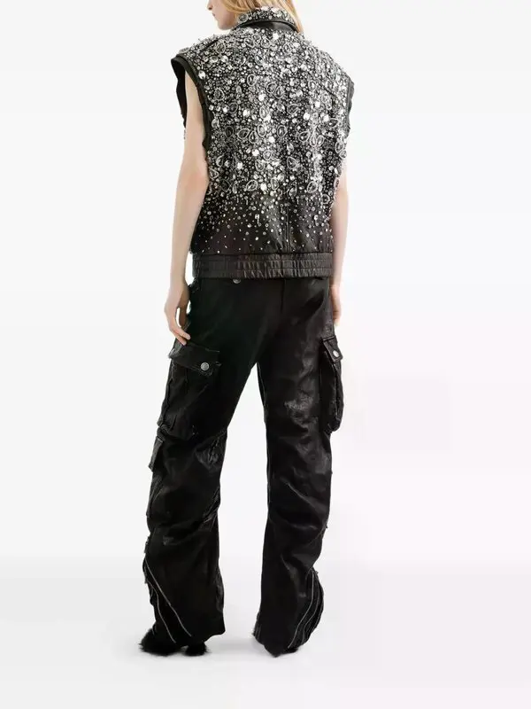 Dolce & Gabbana Cargo-pocket Leather Trousers