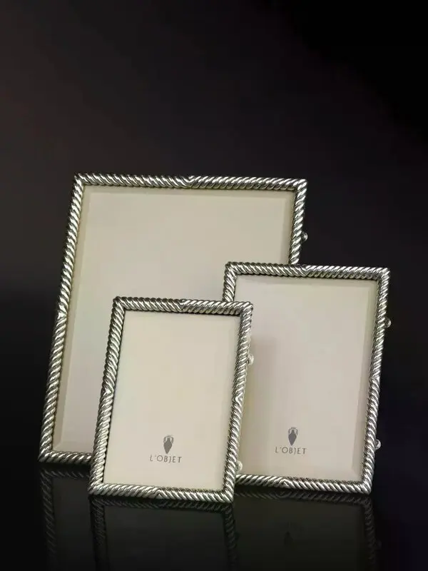 L'Objet Deco Twist Photo Frame - Silver