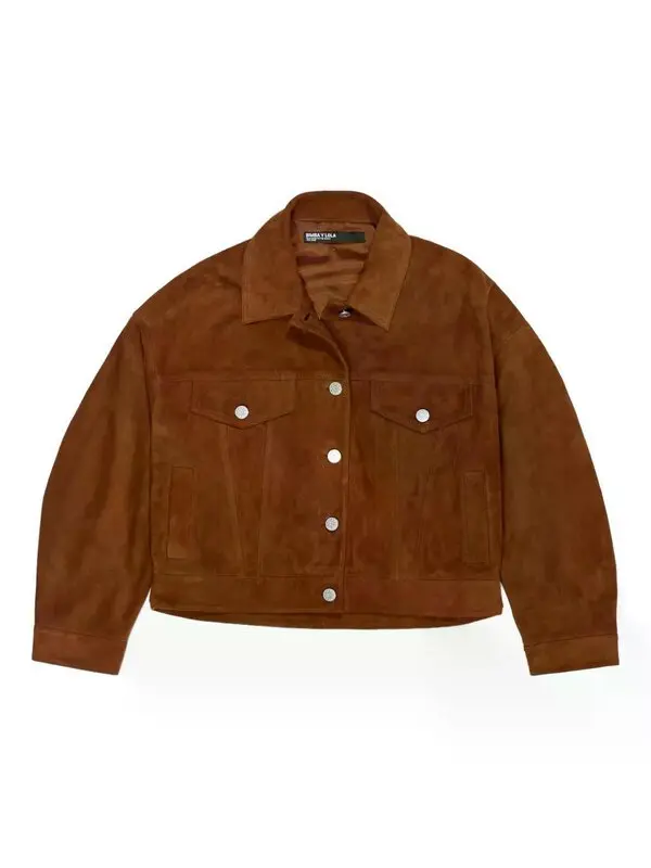 Bimba Y Lola Button-fastening Suede Jacket
