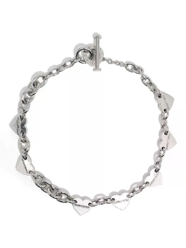 Bimba Y Lola Heart-charm Chain Necklace - Silver