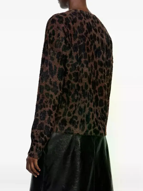 Bimba Y Lola Leopard-print Cardigan