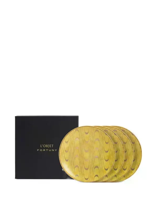 L'Objet Fortuny Apollo Canape Plates - Gold