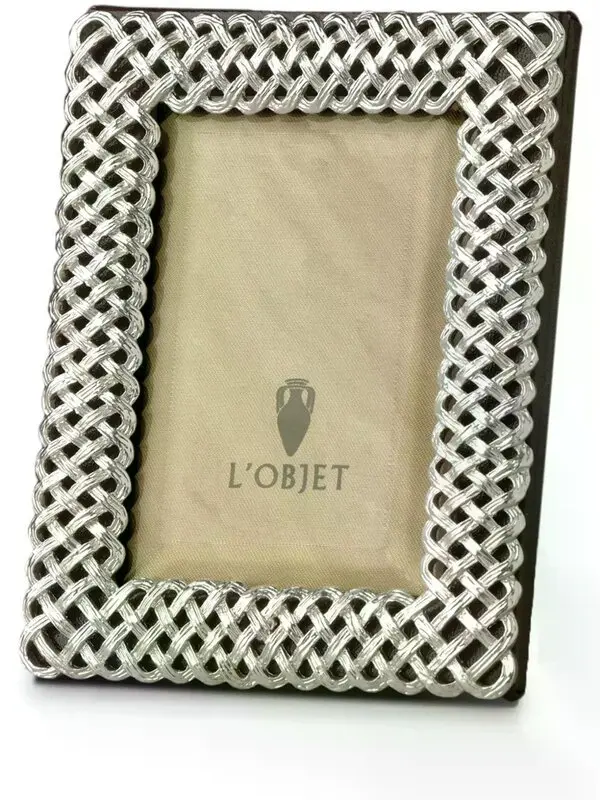L'Objet Braid Photo Frame - Brown