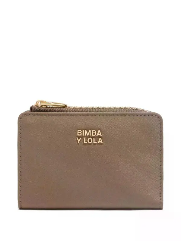 Bimba Y Lola Logo Zip Wallet - Neutrals