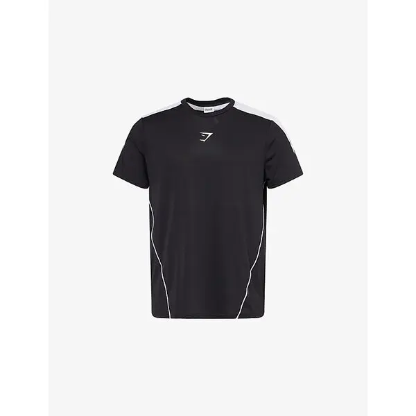 GYMSHARK Arrival Block Relaxed-fit Woven T-shirt - Gs Black