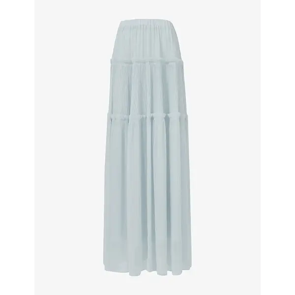 LEEM Tiered Maxi Chiffon Skirt