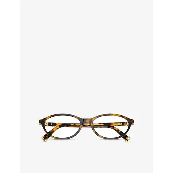 Miu Miu Round-frame Optical Glasses - Brown