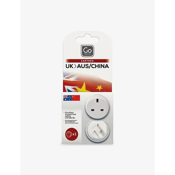 GO TRAVEL Uk Australia And China Adaptor - White
