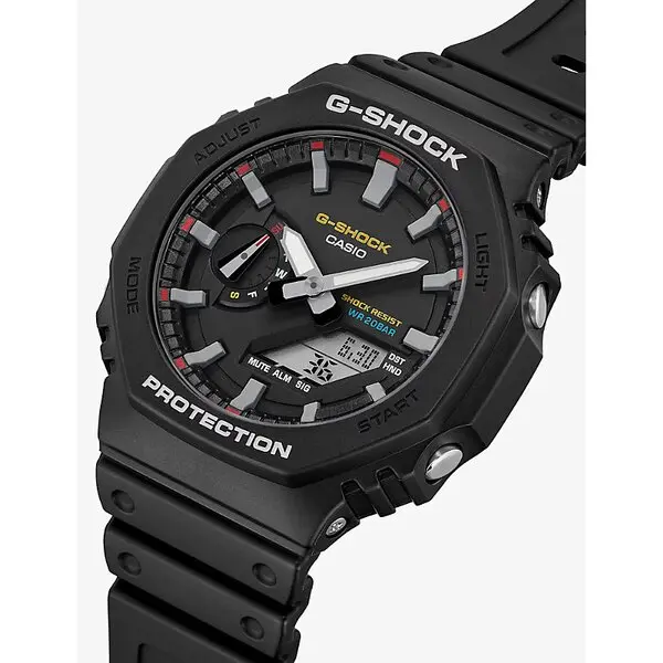 G-Shock Carbon And Resin Quartz Watch - Black