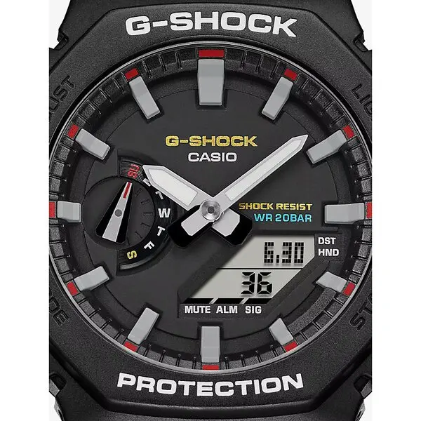 G-Shock Carbon And Resin Quartz Watch - Black