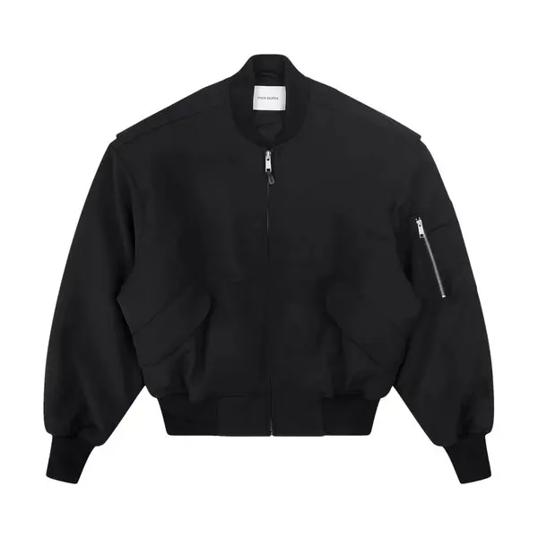 ENTIRE STUDIOS Broad Wool Bomber - Black