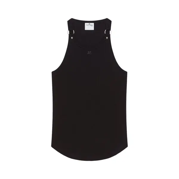 COURREGES Buckle Rib Tank Top