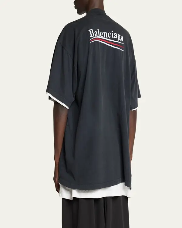 Balenciaga Double-layer T-shirt