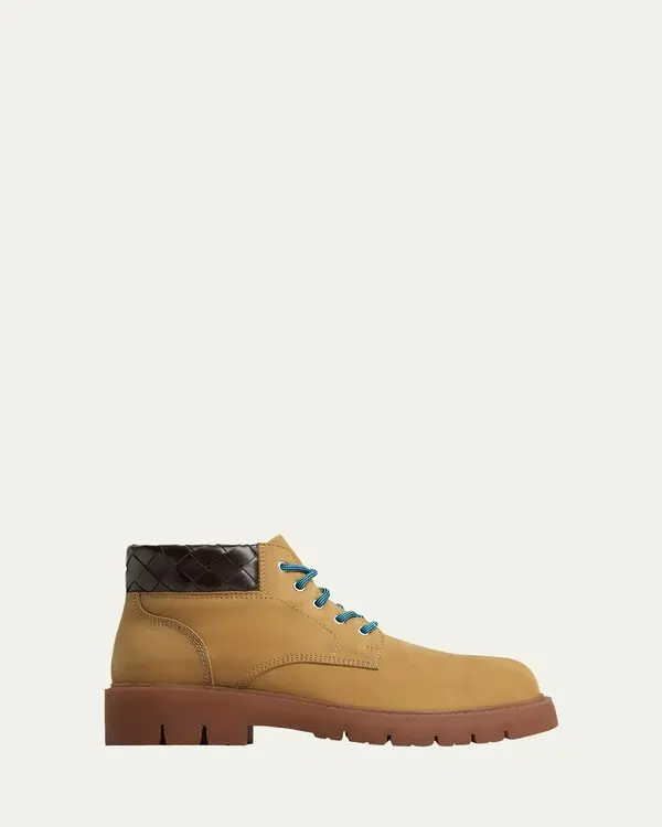 Bottega Veneta Haddock Nubuck Leather Ankle Boots