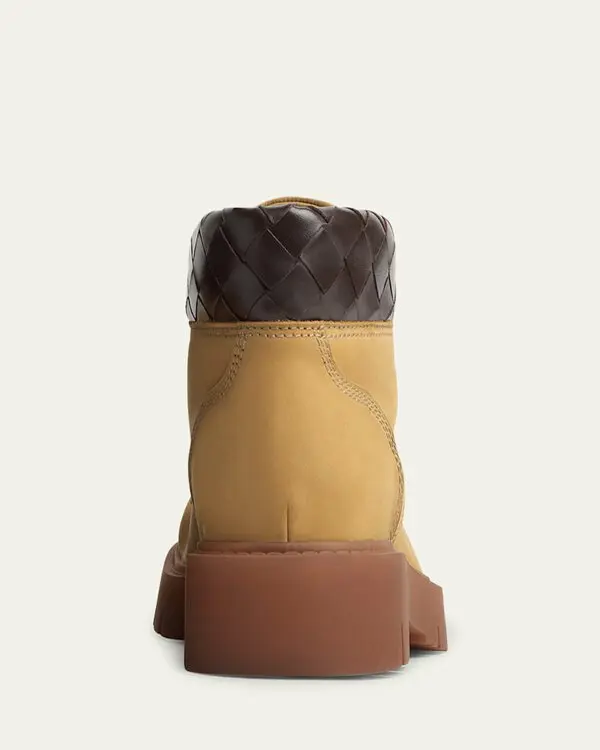 Bottega Veneta Haddock Nubuck Leather Ankle Boots