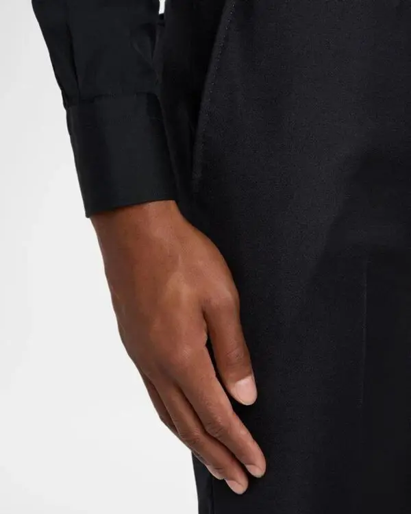 Zegna Trofeo Wool Flat-front Trousers