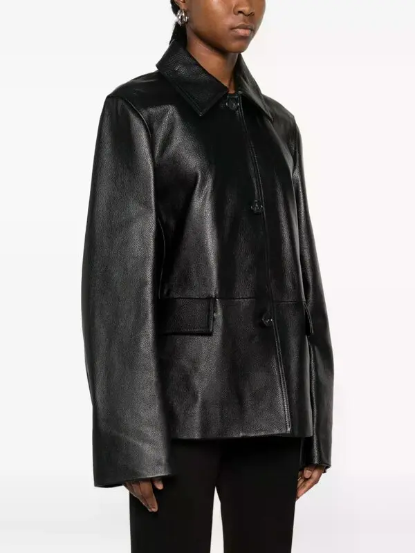 TOTEME Grained-texture Leather Jacket