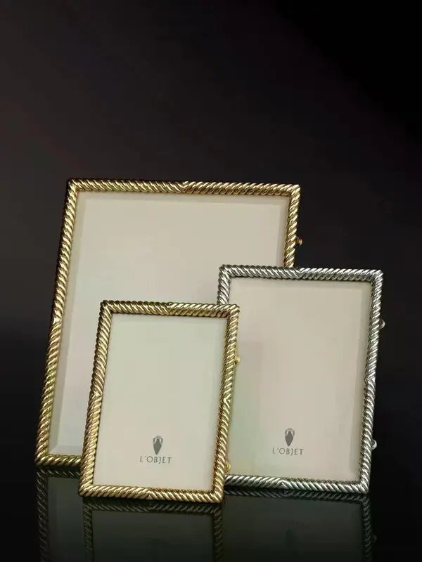 L'Objet Deco Twist Photo Frame - Silver