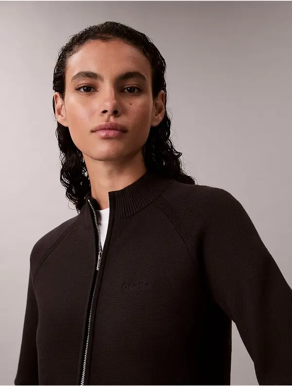 Calvin Klein Tech Knit Zip Sweater