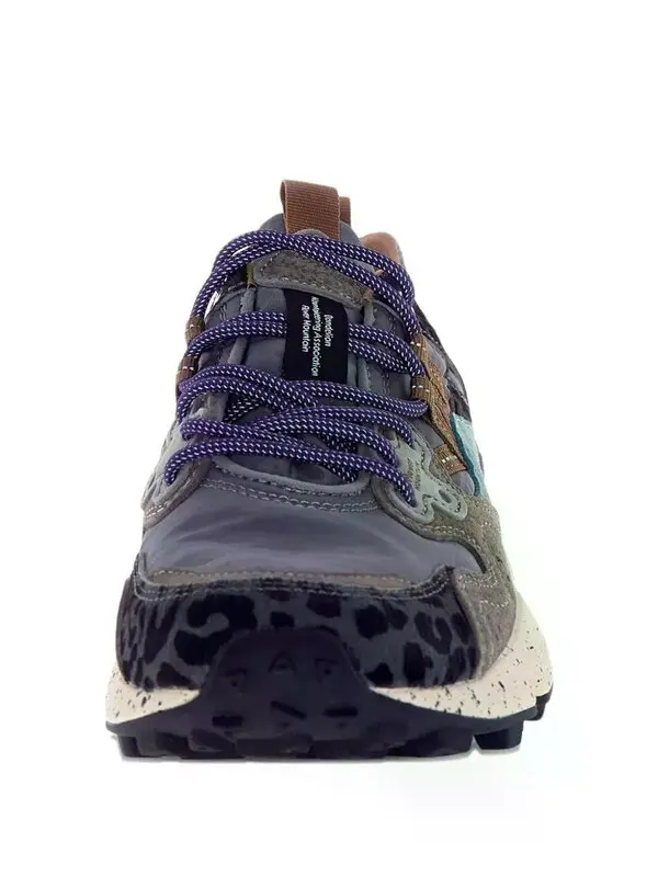 FLOWER MOUNTAIN Yamano 3 Nubuck Leather Sneakers - Grey
