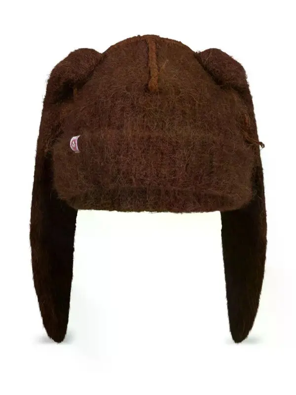 CHARLES JEFFREY Bear-ear Beanie - Brown