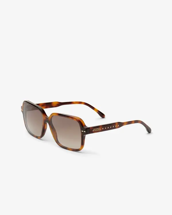 Isabel Marant Loelia Squared Sunglasses - Havana/brown S