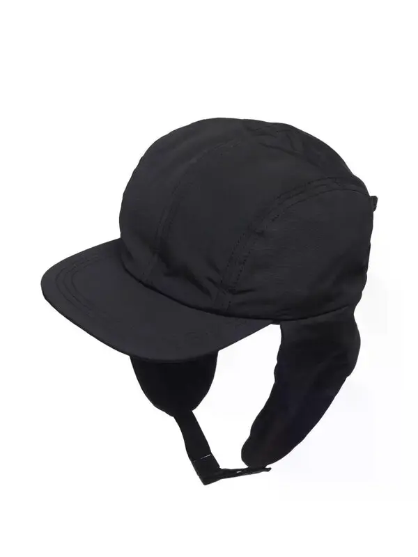 Comme Des Garçons Earflap Buckle Hat - Black