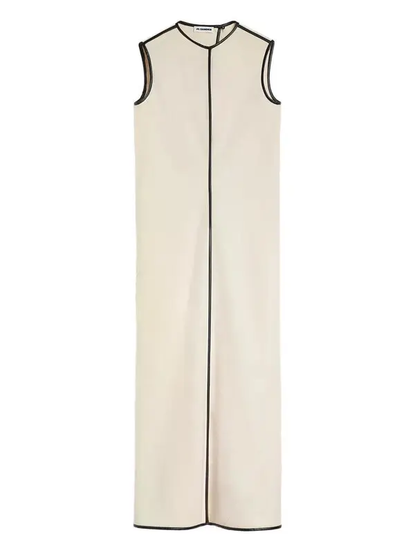 JIL SANDER Contrasting-trim Maxi Dress