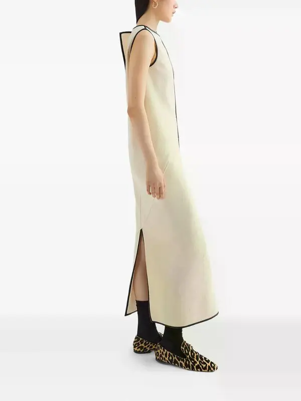 JIL SANDER Contrasting-trim Maxi Dress