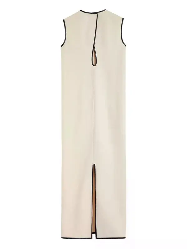 JIL SANDER Contrasting-trim Maxi Dress