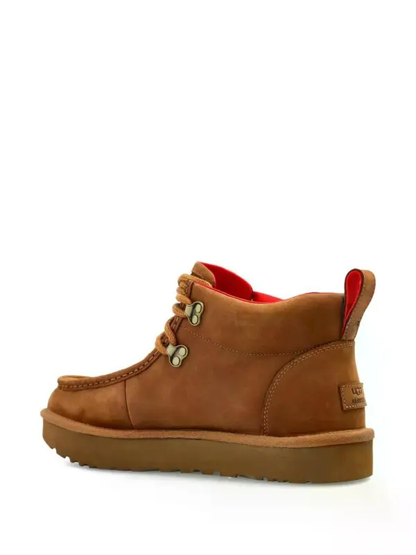 UGG Ambush Woven Lace-up Boots - Brown