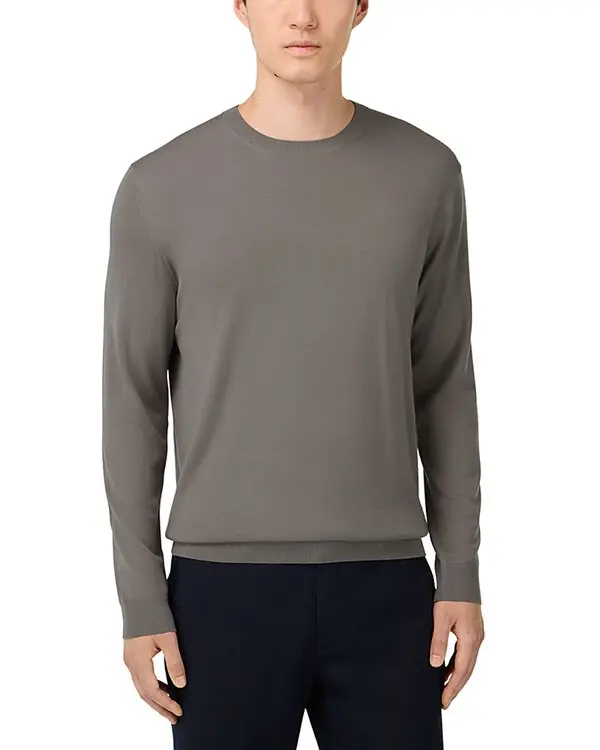 Boggi Milano Superfine Merino Wool Sweater - Taupe