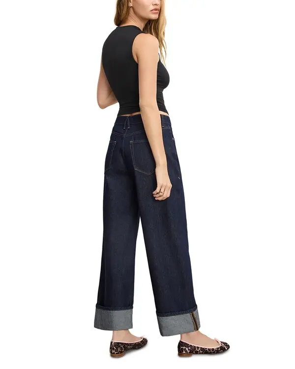 Good American Good Standard Baggy Cuffed Jeans